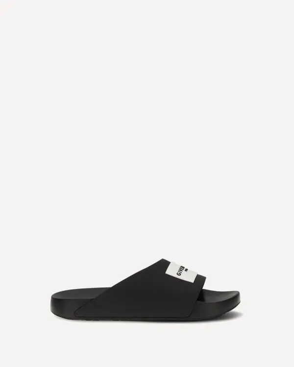 Givenchy Rubber Slide Sandals - Black