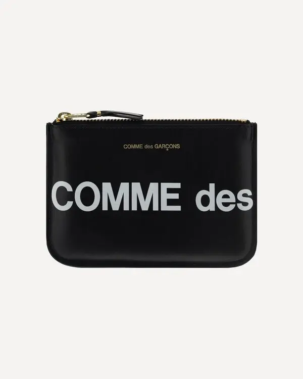 Comme Des Garçons Leather Coin Purse - Black
