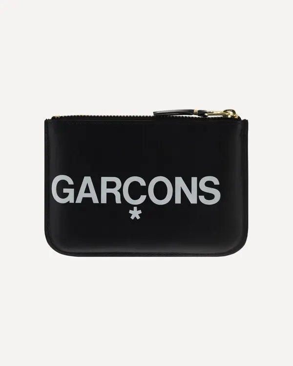 Comme Des Garçons Leather Coin Purse - Black