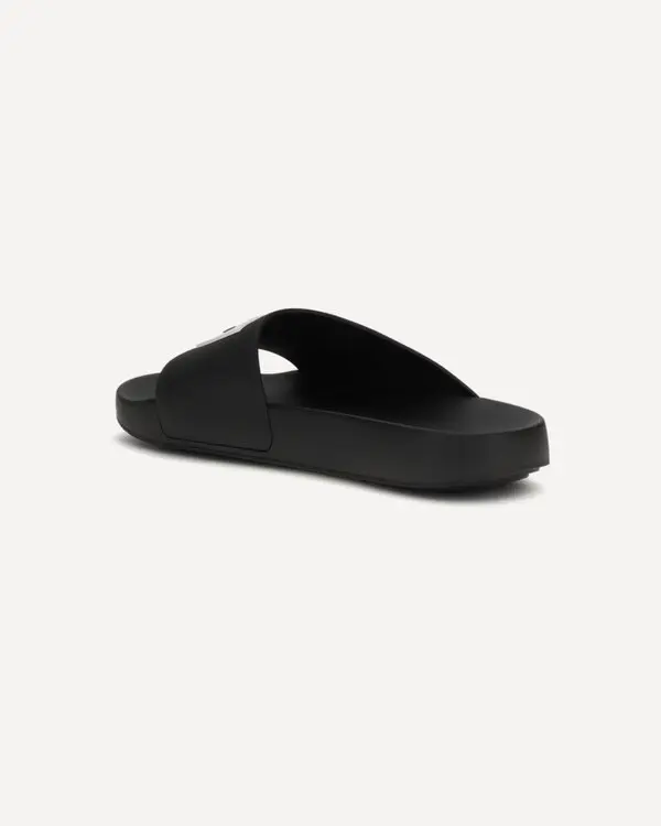 Givenchy Rubber Logo Slides - Black