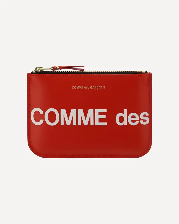 Comme Des Garçons Leather Coin Purse - Red