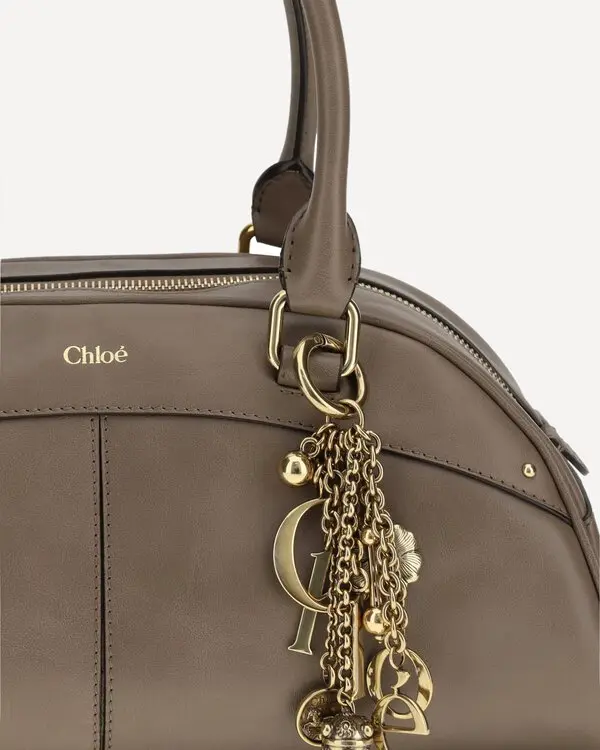Chloé Bowling Handbag In Smooth Calfskin Leather