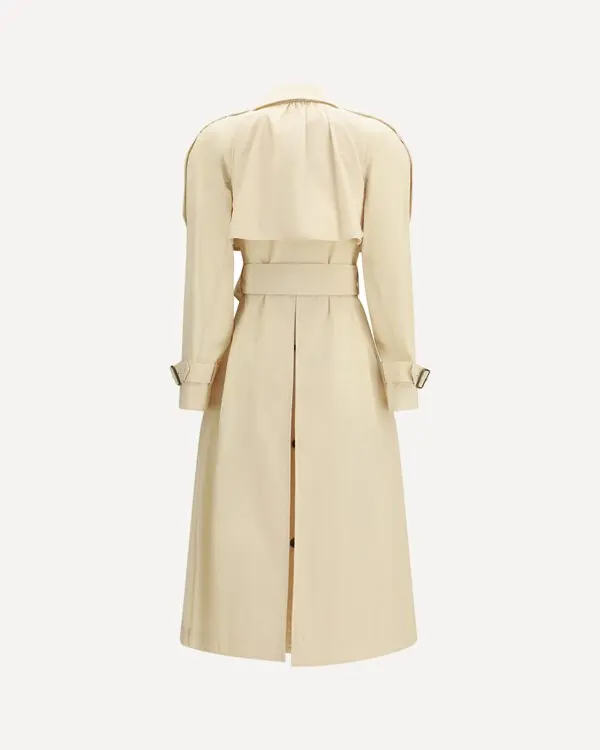 Burberry Long Trerose Trench In Canvas