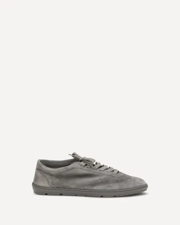 Brunello Cucinelli Suede Lace-up Sneakers - Grey