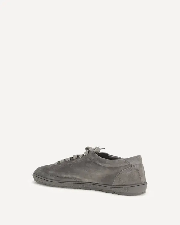 Brunello Cucinelli Suede Lace-up Sneakers - Grey
