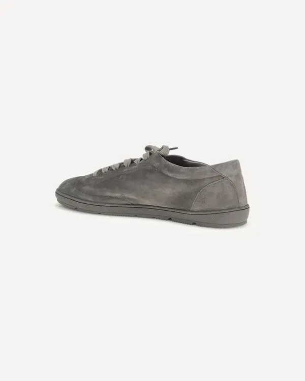 Brunello Cucinelli Suede Lace-up Sneakers - Grey