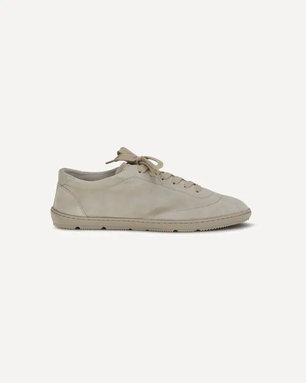 Brunello Cucinelli Suede Lace-up Sneakers - Beige