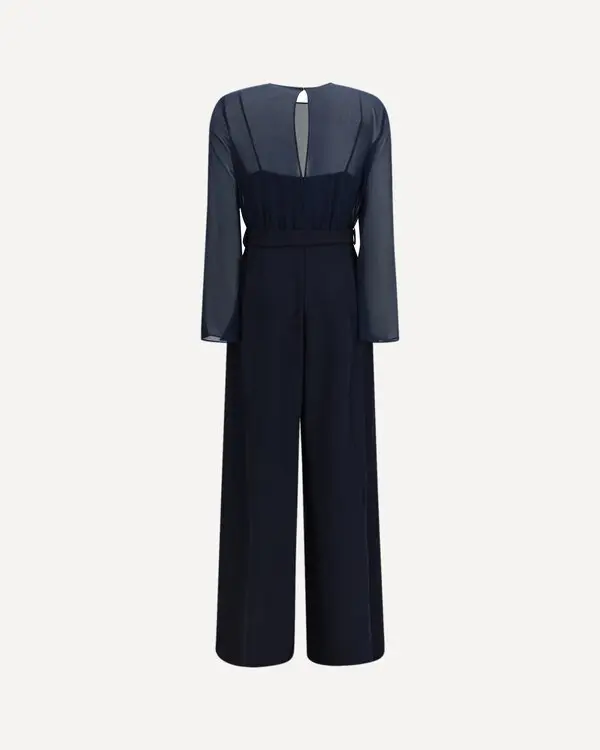 P.a.r.o.s.h Cady And Chiffon Jumpsuit
