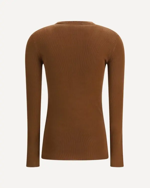 Prada Ribbed Virgin Wool Cardigan