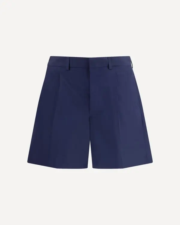Prada Cotton Shorts With Buttoned Welt Pockets