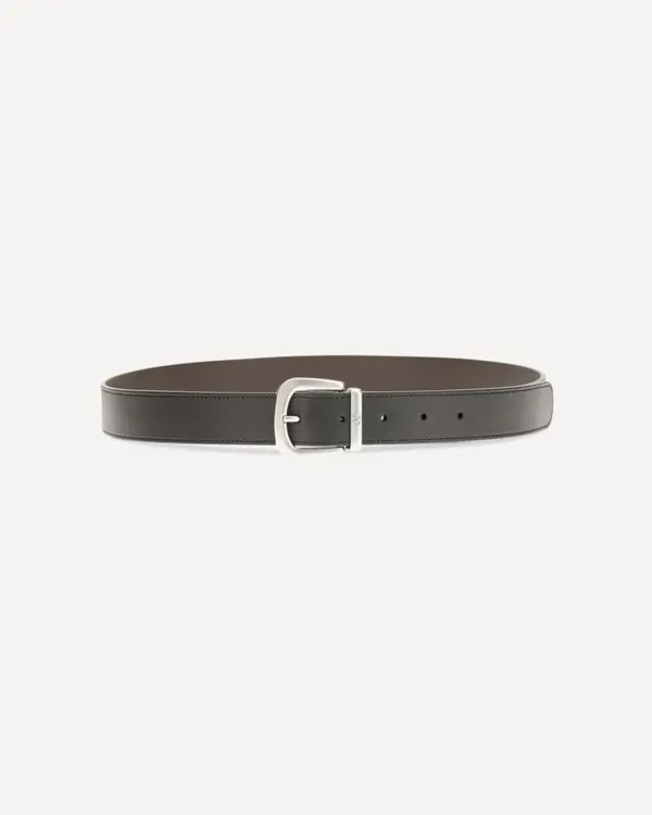 Valentino Garavani Reversible Leather Belt With V Logo Buckle