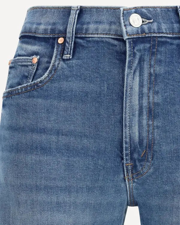 MOTHER Mid Rise Lasso Sneak Jeans