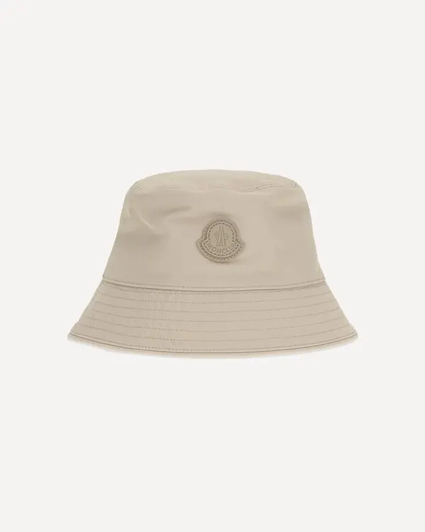 Moncler Cotton And Nylon Bucket Hat - Beige