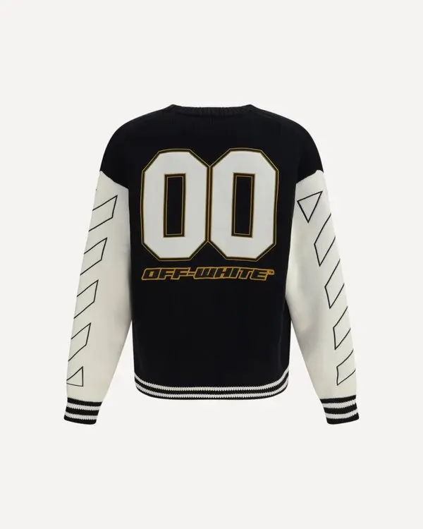 Off-White Star Logo Diagonal Varsity Cardigan