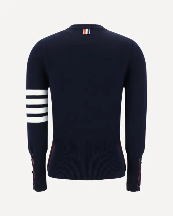 Thom Browne Virgin Wool Sweater With Signature Striping