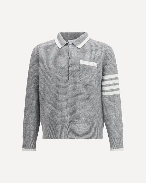 Thom Browne Knitted Polo Shirt