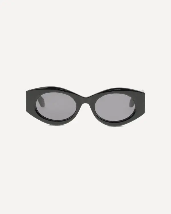 Alaïa Oval Sunglasses - Black