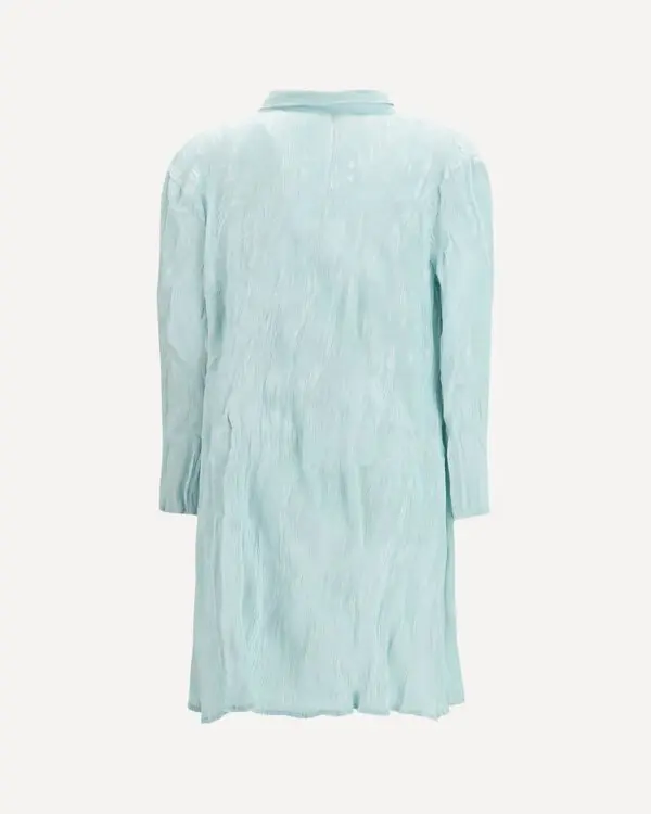 GONGDID DESIGN Wavy Pleated Shirt Dress