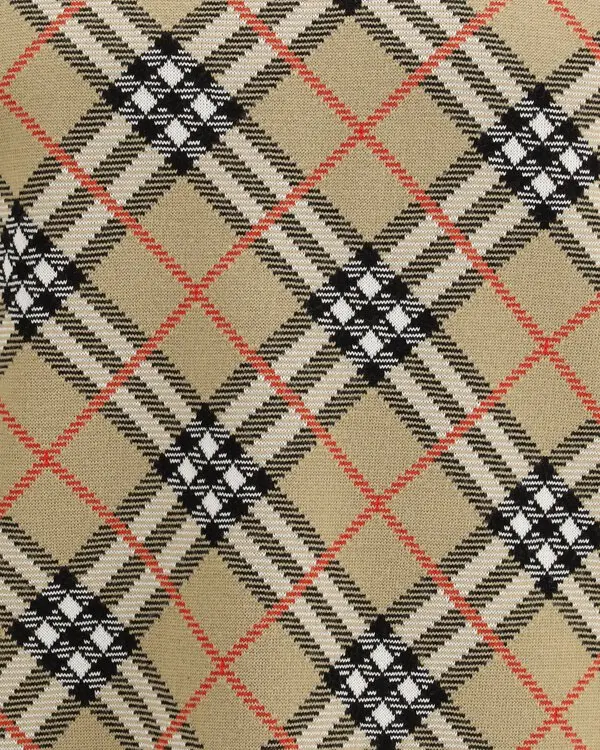 Burberry Wool Check Crewneck Sweater
