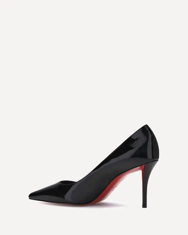CHRISTIAN LOUBOUTIN Miss Z Patent Leather Pumps - Black