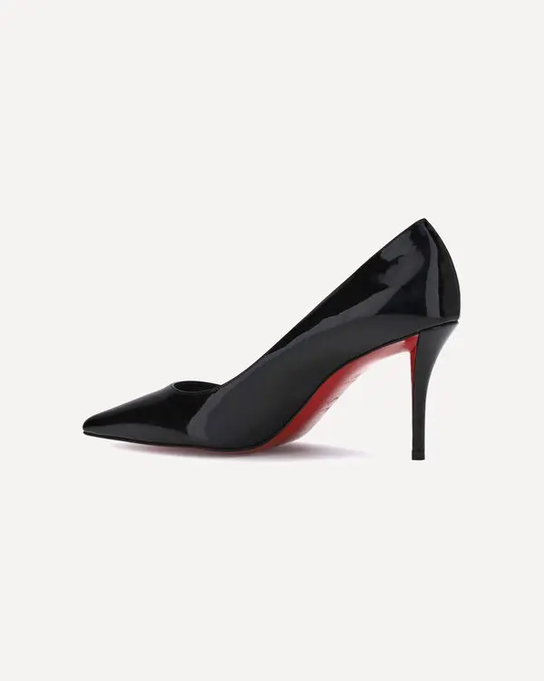 CHRISTIAN LOUBOUTIN Miss Z Patent Leather Pumps - Black