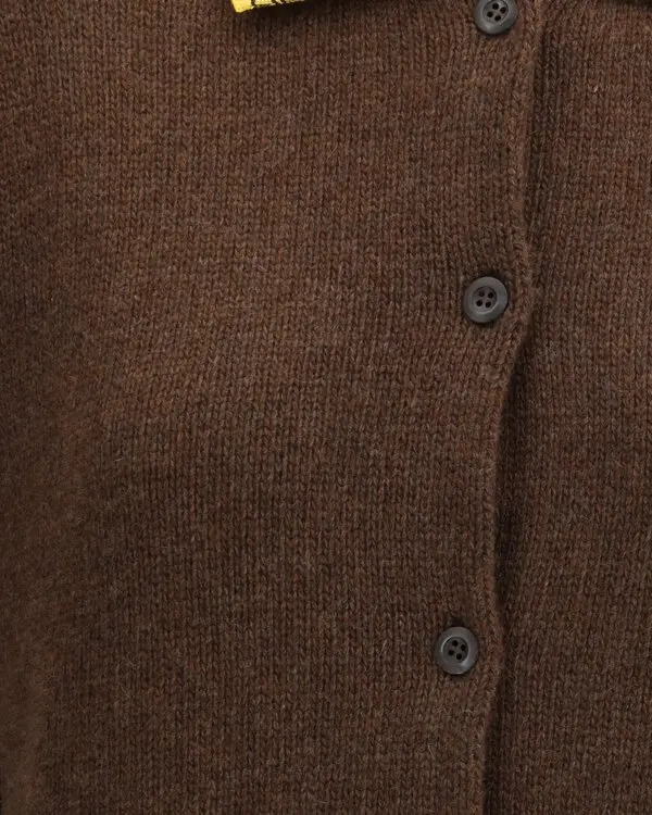 Prada Sweater With Striped Collar And Cuffs