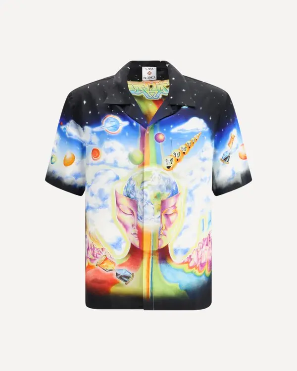 Casablanca Cuban Shirt With Graphic Print Mae - Multicolour