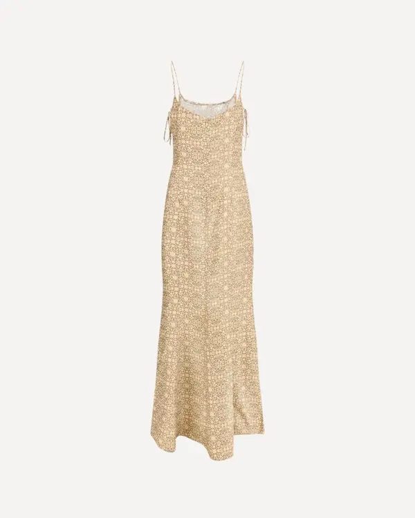 KRISTINA TI Sleeveless V-neck Maxi Dress With Adjustable Ties