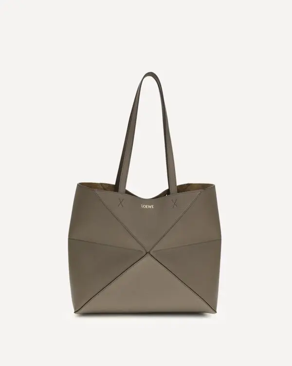 Loewe Medium Puzzle Fold Tote Bag - Grey
