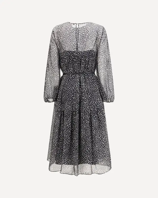 Max Mara Campo Polka Dot Silk Dress