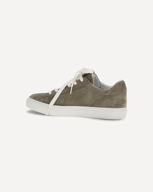 Brunello Cucinelli Suede Sneakers With Precious Loop