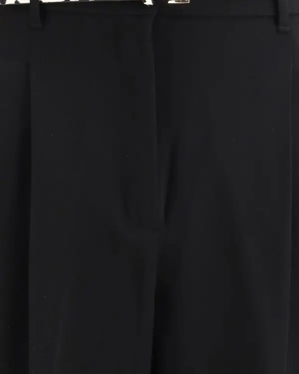 Max Mara Belted Cady Wide-leg Pants