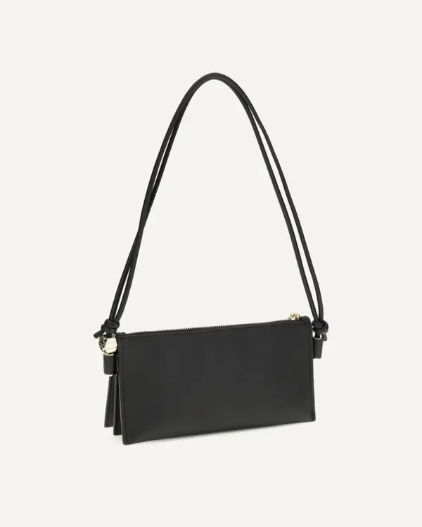 Loewe Calfskin Joya Clutch Bag - Black