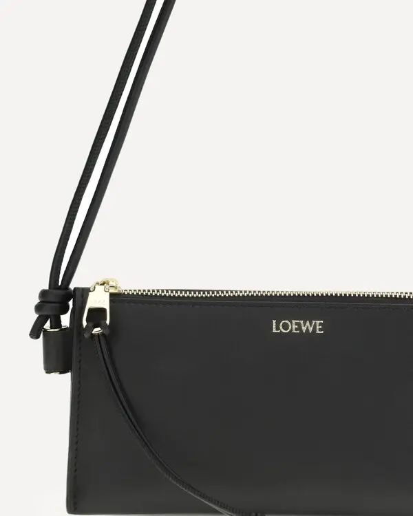 Loewe Calfskin Joya Clutch Bag - Black