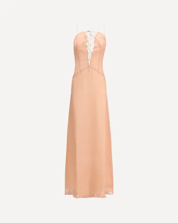 KRISTINA TI Charlene Amnesia Long Dress - Pink