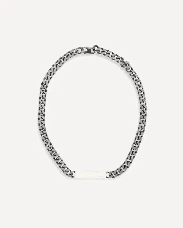 MAISON MARGIELA Chain Necklace With Engraved Plate