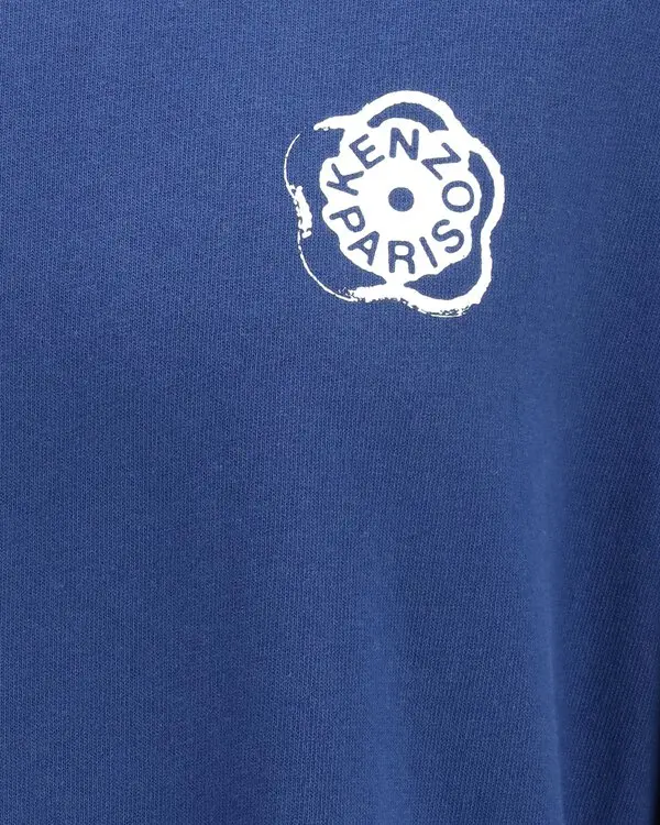 Kenzo Boke Flower 2.0 Long-leeved Cotton T-hirt - Blue