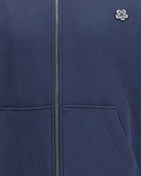 Kenzo Boke Flower' Embroidered Zip Hoodie