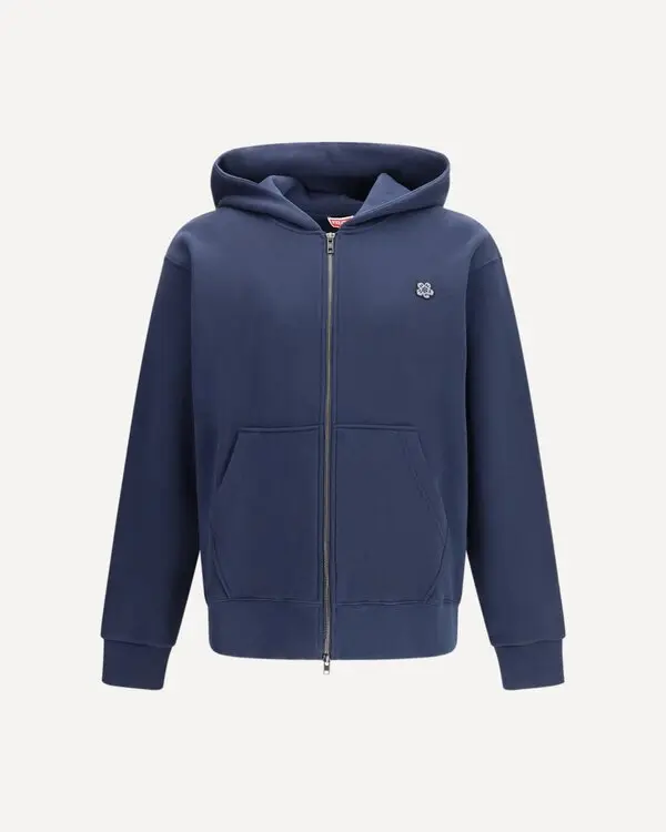 Kenzo Boke Flower' Embroidered Zip Hoodie