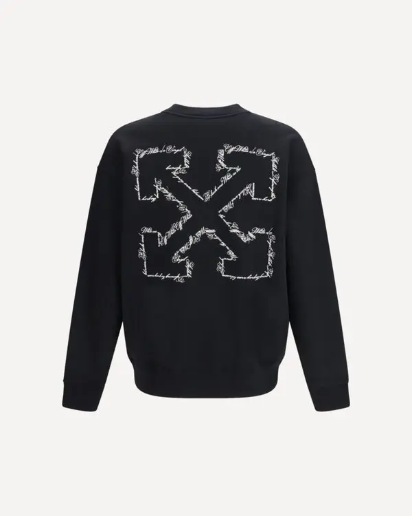 Off-White Script Arrow Crewneck Sweatshirt