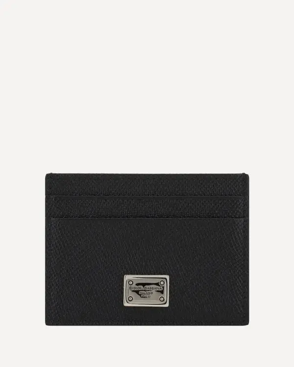 Dolce & Gabbana Leather Cardholder - Black