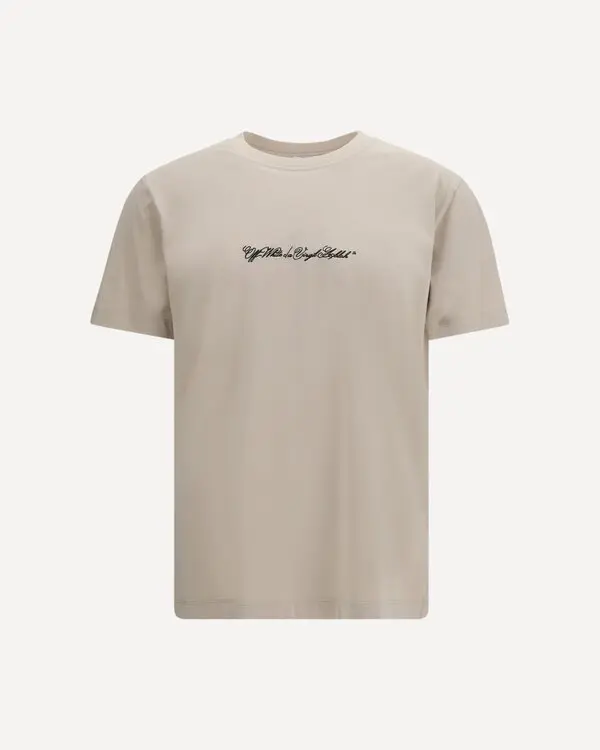 Off-White Cript Arrow T-hirt - Beige