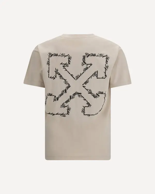 Off-White Cript Arrow T-hirt - Beige