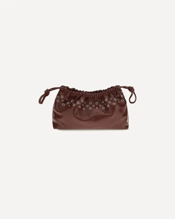 Pierre Hardy Double Clutch With Eyelets - Bordeaux