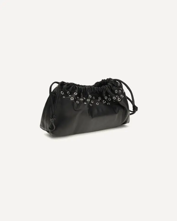 Pierre Hardy Double Clutch With Eyelets - Black