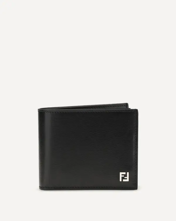 Fendi Smooth Leather Wallet - Black
