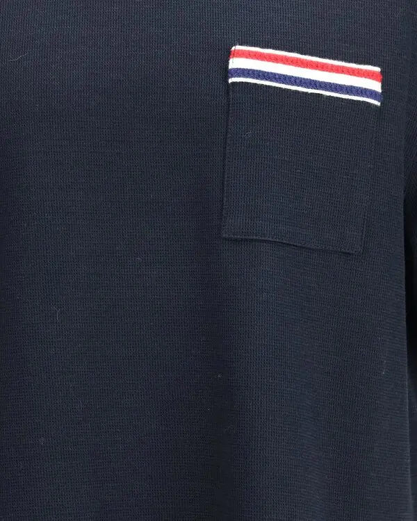 Thom Browne Short-sleeve Cotton-linen T-shirt - Blue
