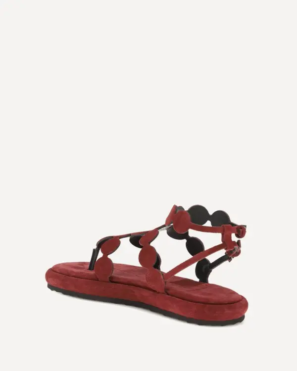 Pierre Hardy Suede Geometric Cage Sandals - Brown