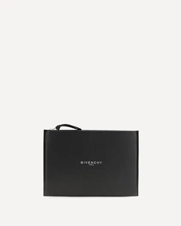 Givenchy Antigona Stamped Clutch Bag - Black
