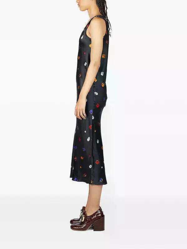 Sportmax Sleeveless Printed Midi Dress